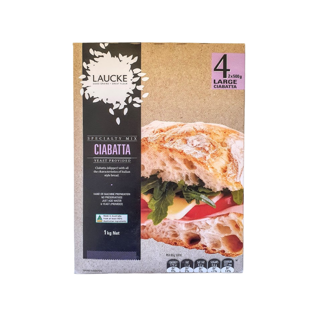 Laucke Ciabatta Bread Mix 1KG – Real Food Direct